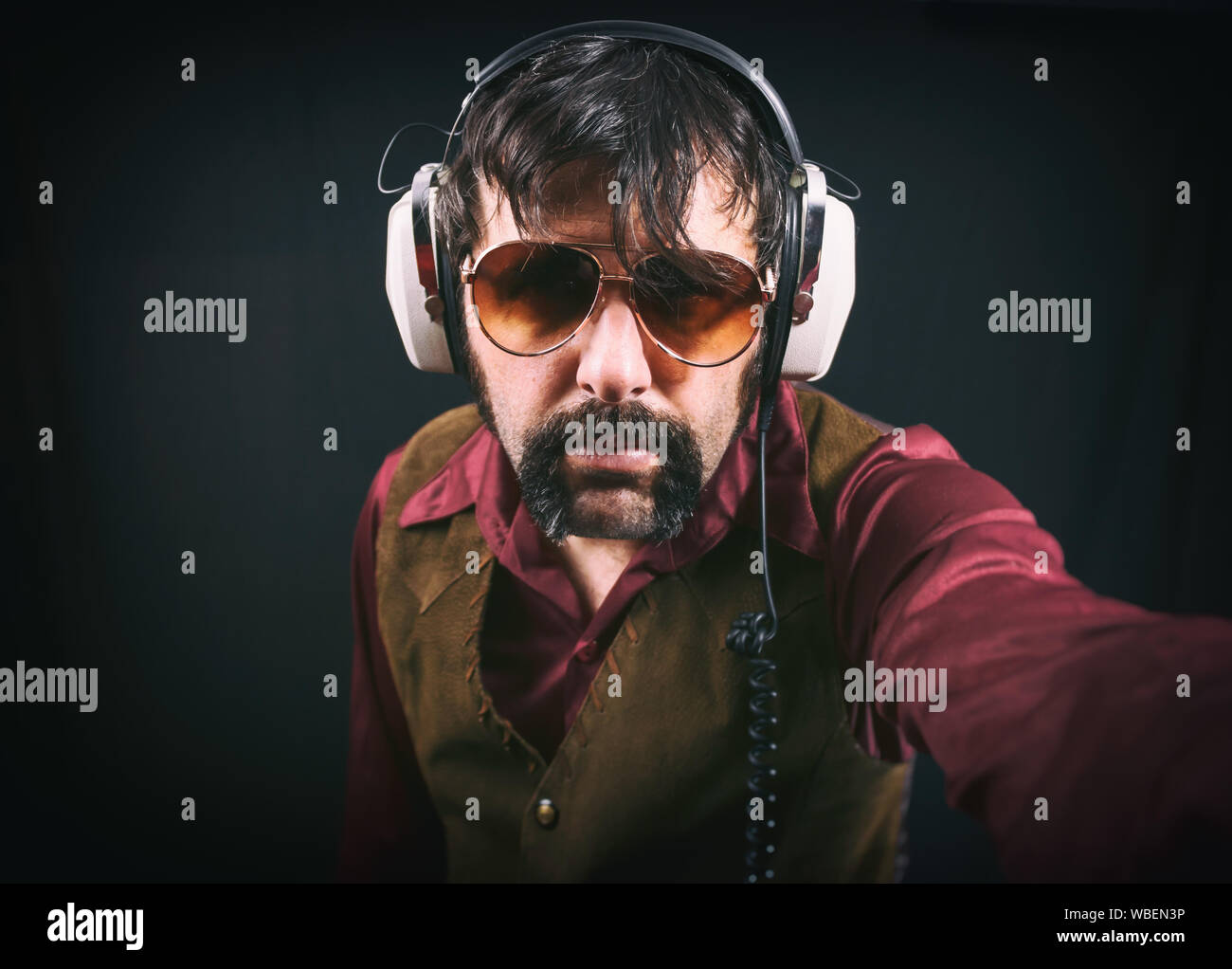 Vintage Headphones High Resolution Stock Photography and Images - Alamy