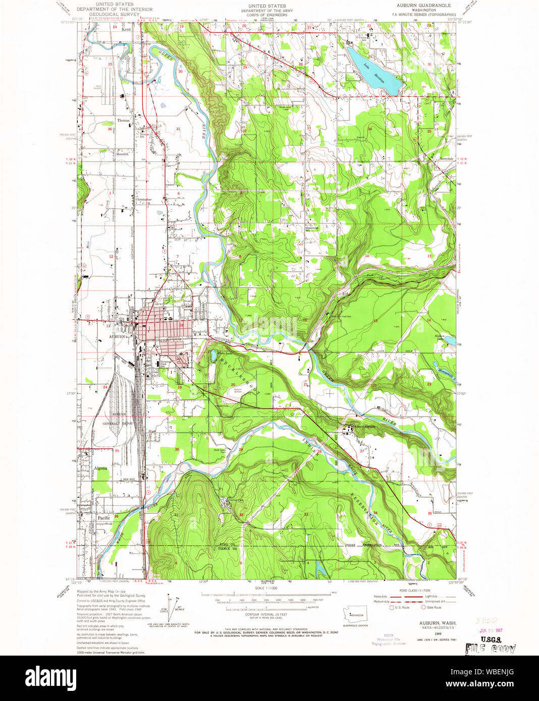 Auburn washington state map hi-res stock photography and images - Alamy