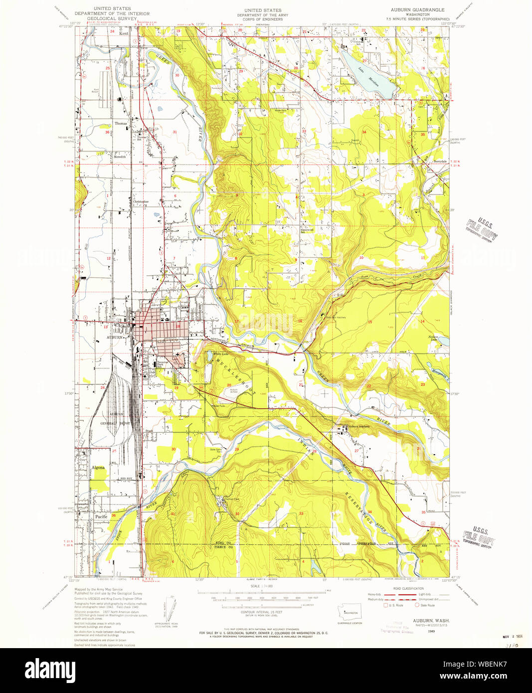 Auburn washington state map hi-res stock photography and images - Alamy