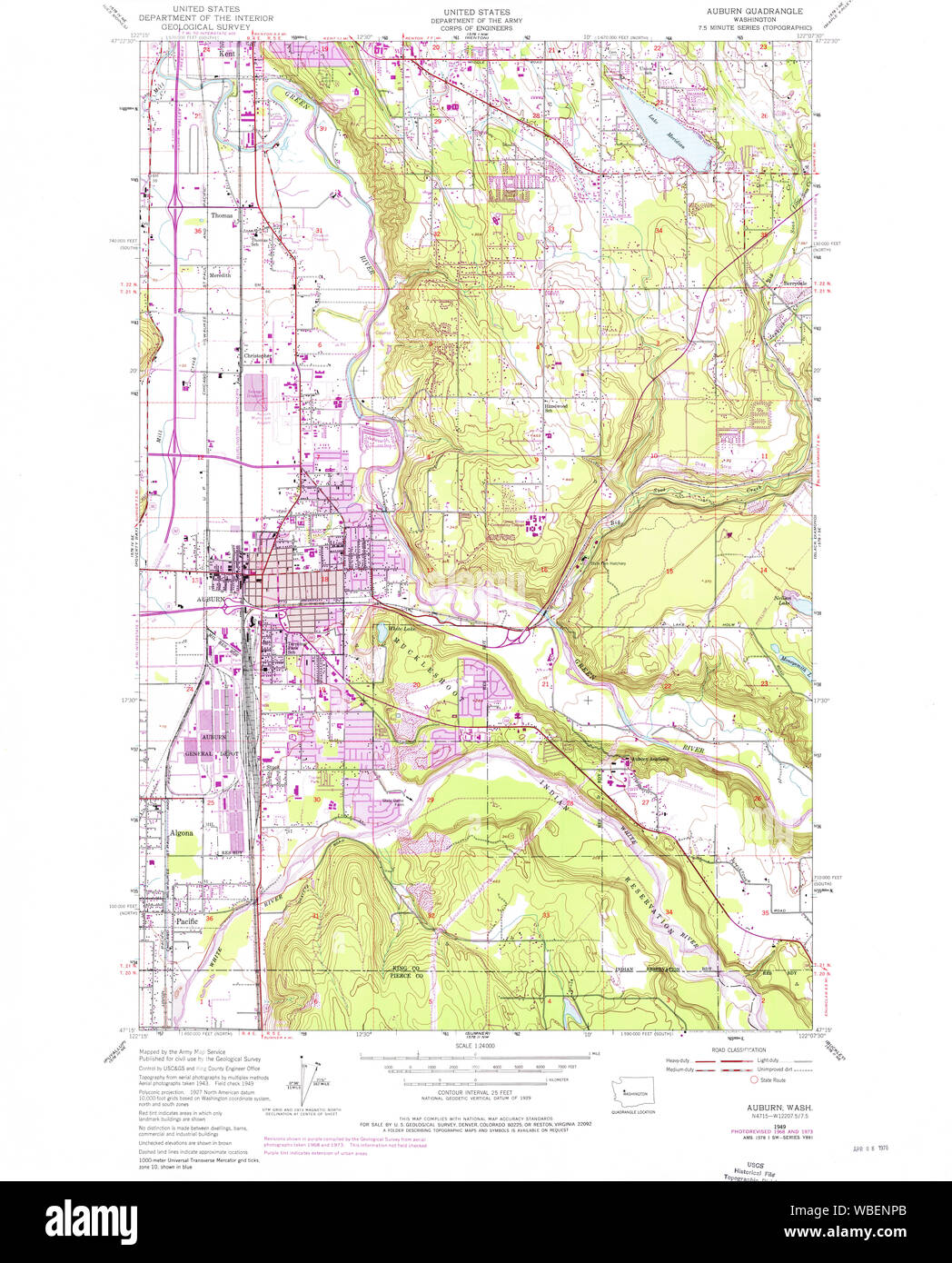 Auburn washington state map hi-res stock photography and images - Alamy