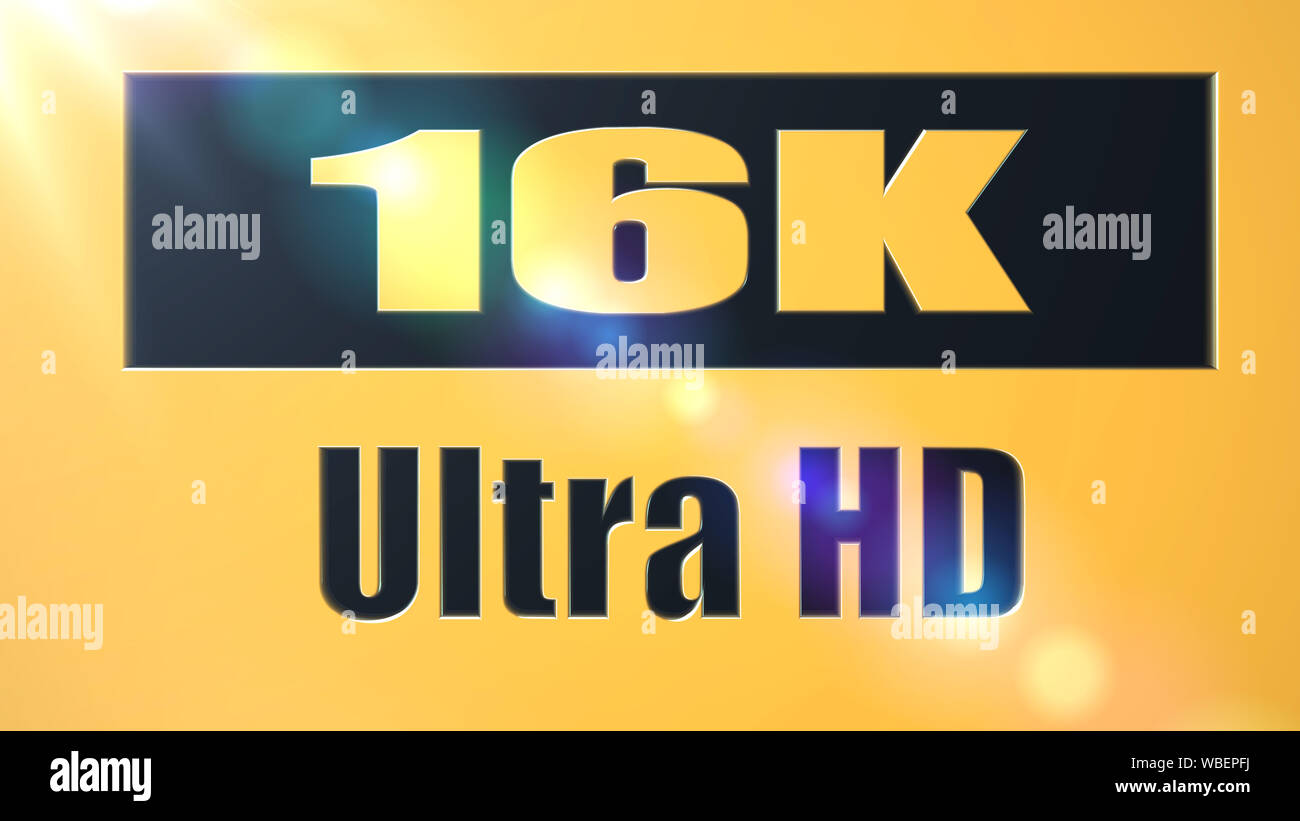 The 3D rendering of 16K - display resolution - computer generated image ...