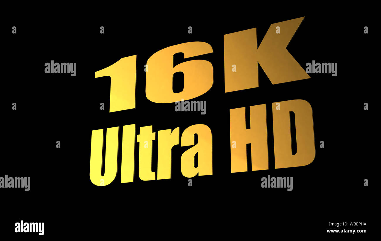 The 16K - display resolution - computer generated image (3D render ...