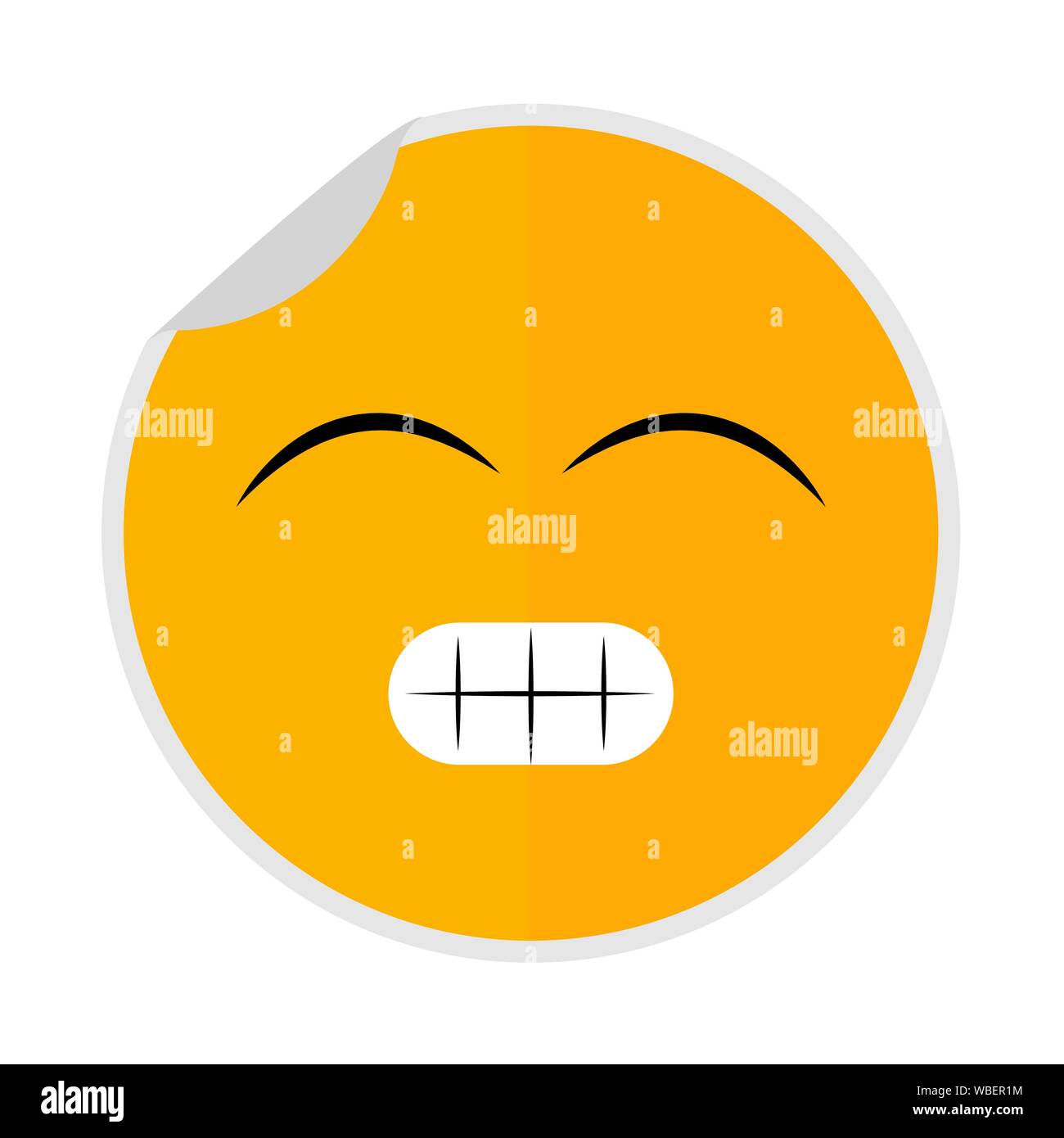 expression face sticker Stock Vector Image & Art - Alamy