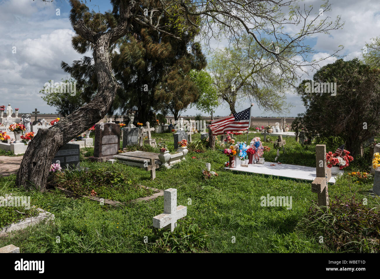 Garcia Cemetery, a small, country cemetery near the little settlement ...
