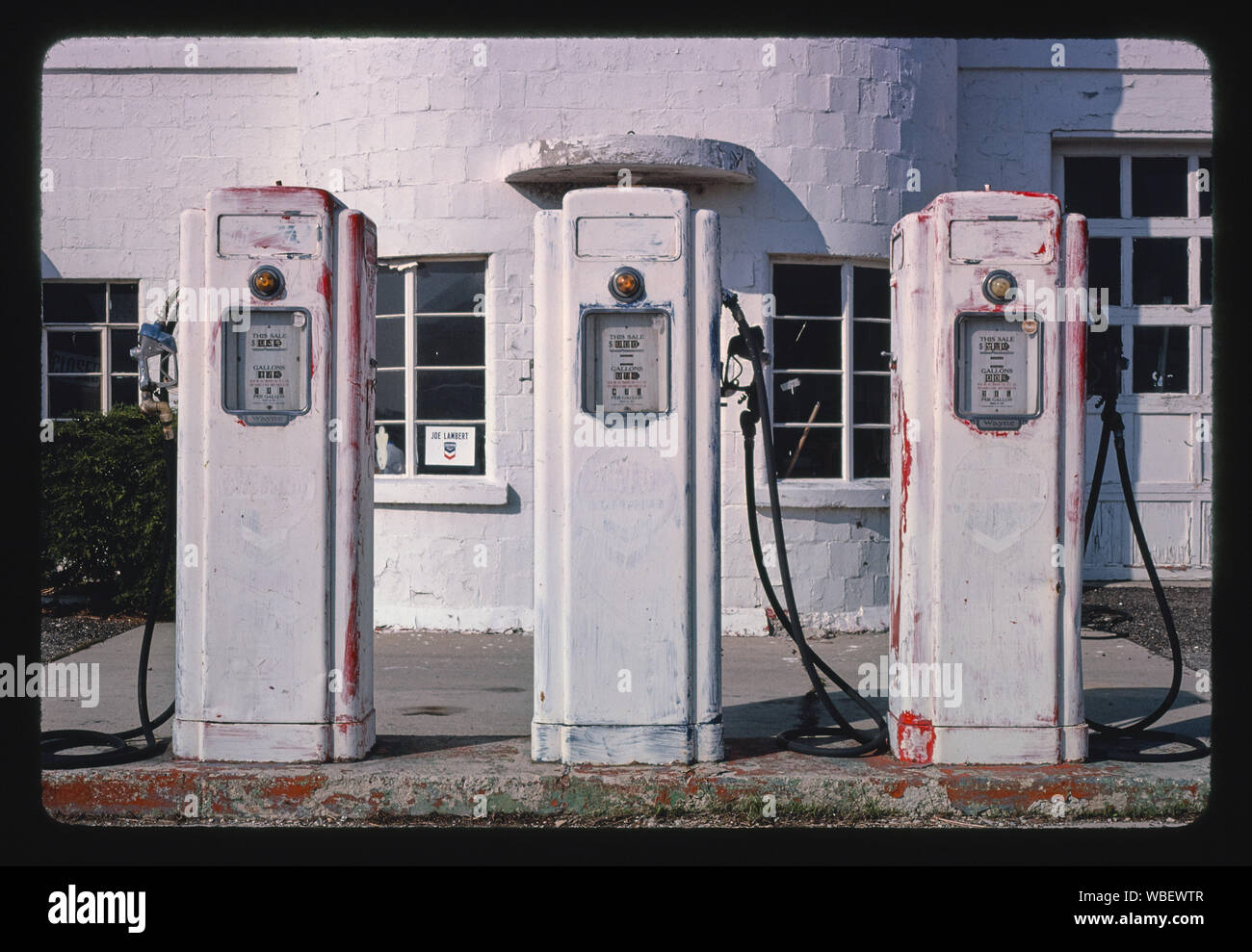 Gas pump, old Route 89, Lehi, Utah Stock Photo - Alamy