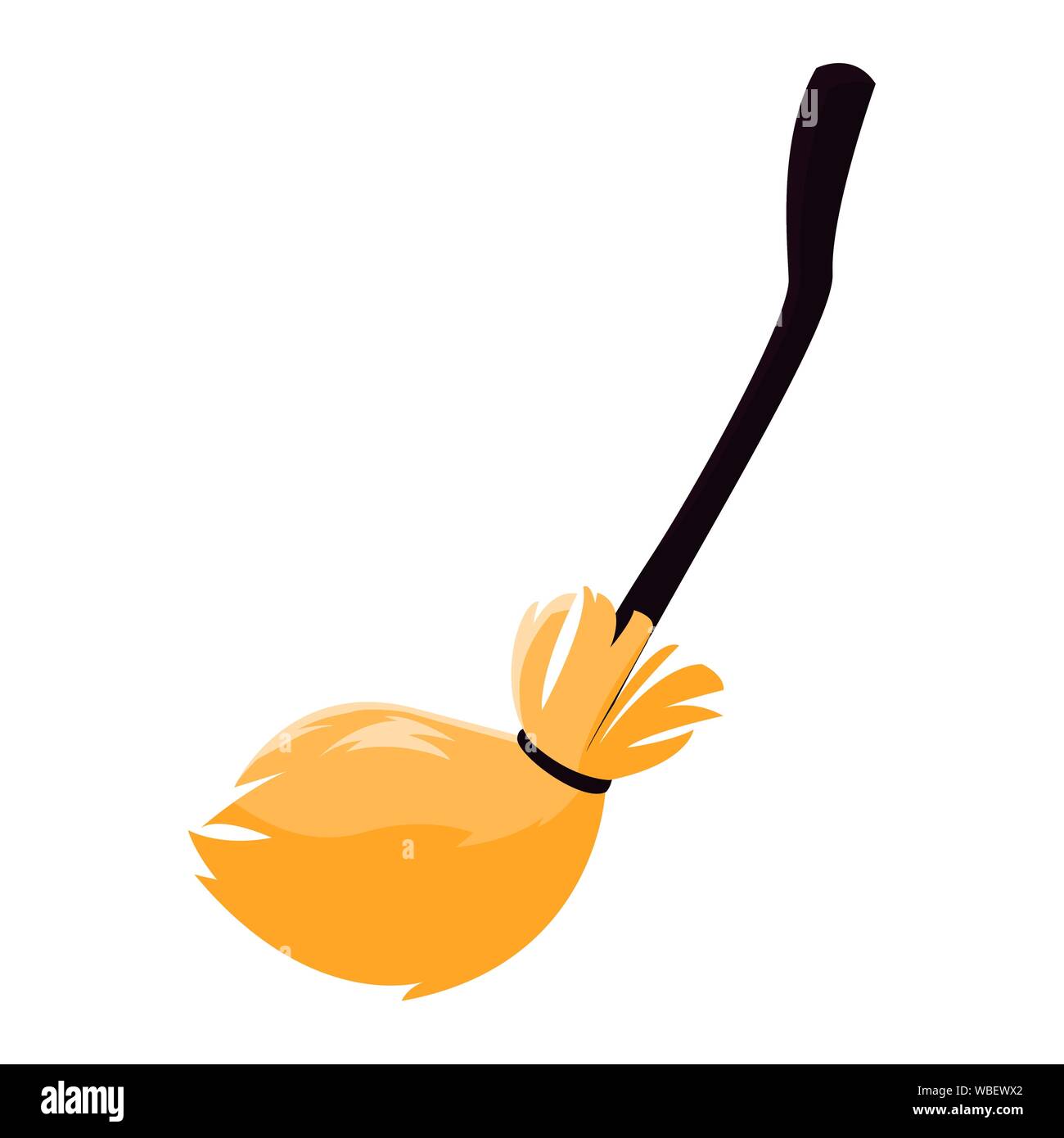 broom clean icon on white background vector illustration Stock Vector ...