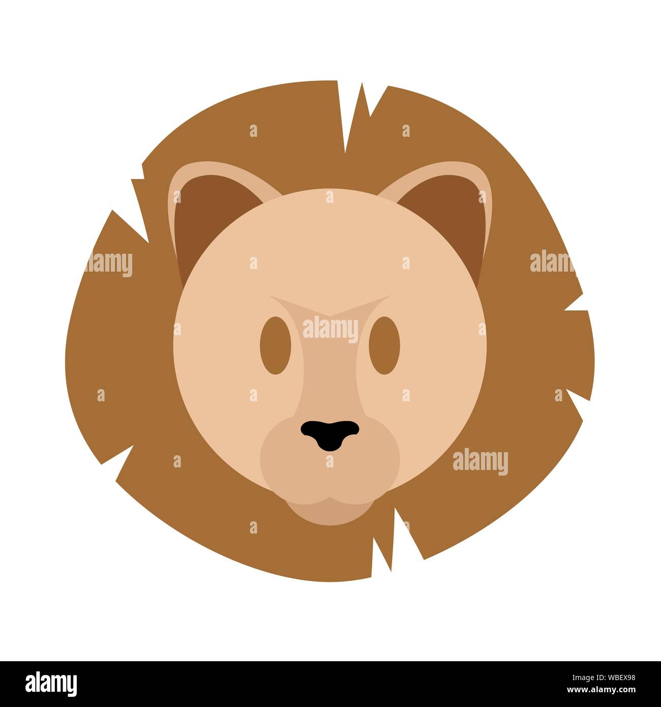 Cute lion face Stock Vector Image & Art - Alamy
