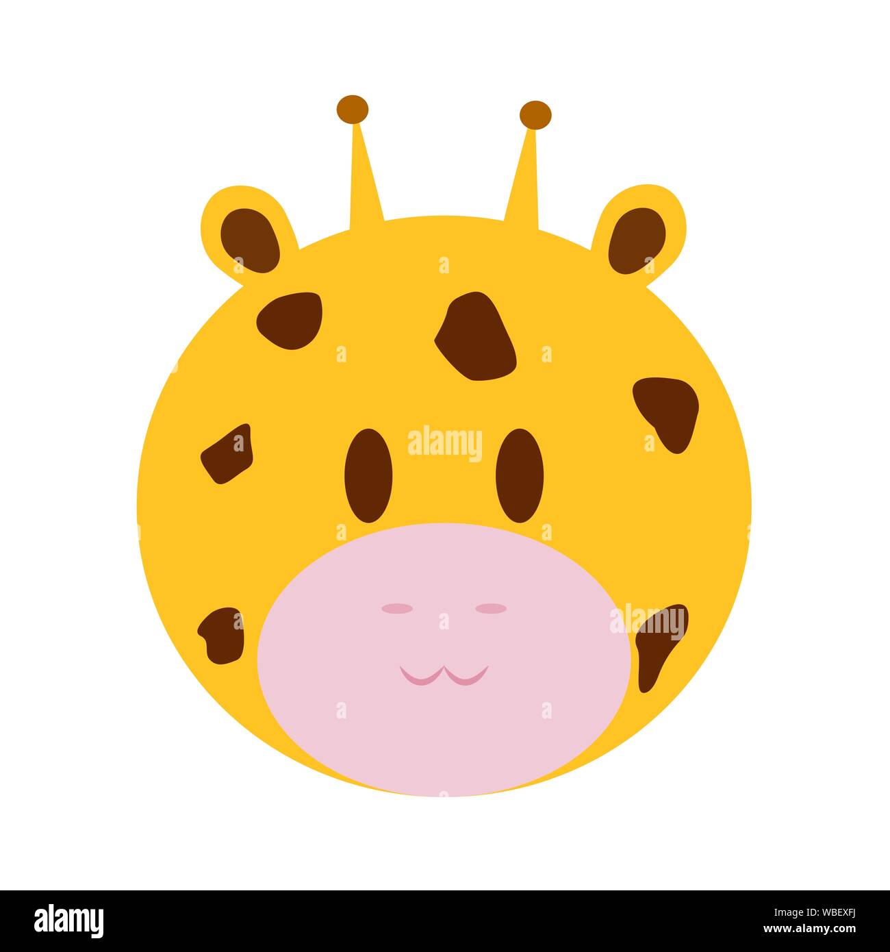 Cute giraffe face Stock Vector Image & Art - Alamy