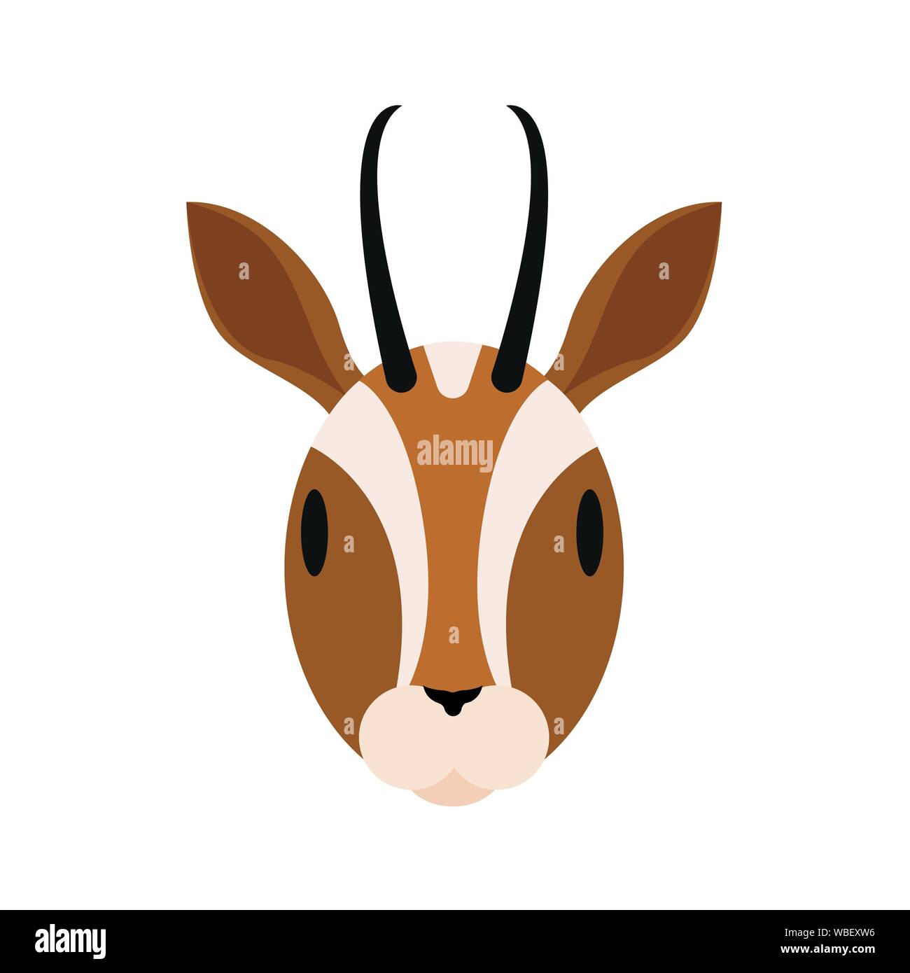 Cute gazelle face Stock Vector Image & Art - Alamy