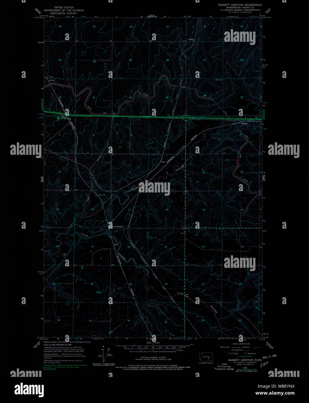 Map of bassett hi-res stock photography and images - Alamy