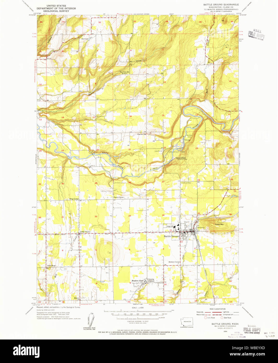 Battle ground washington map hi-res stock photography and images - Alamy