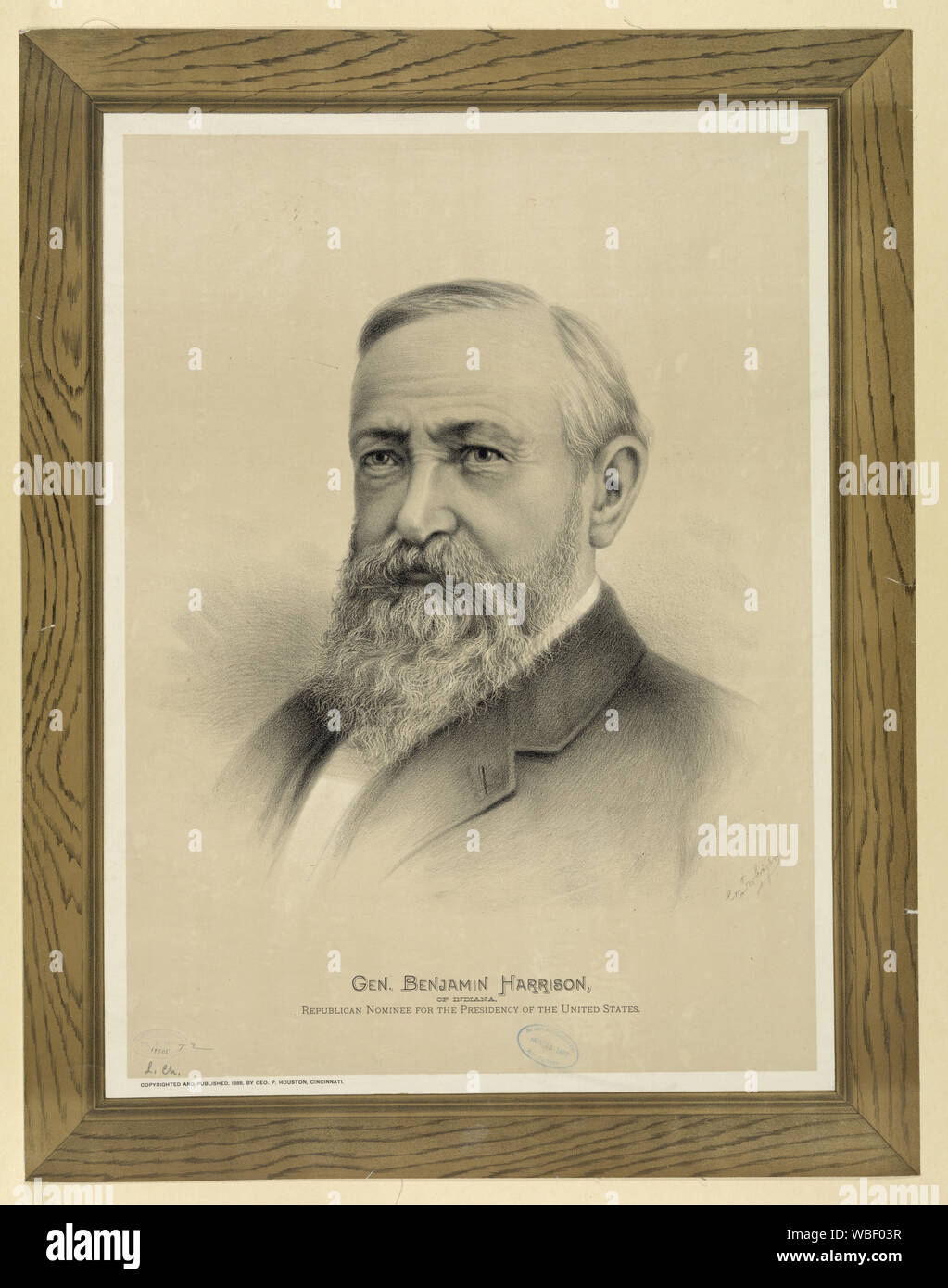Gen. Benjamin Harrison, of Indiana Stock Photo - Alamy