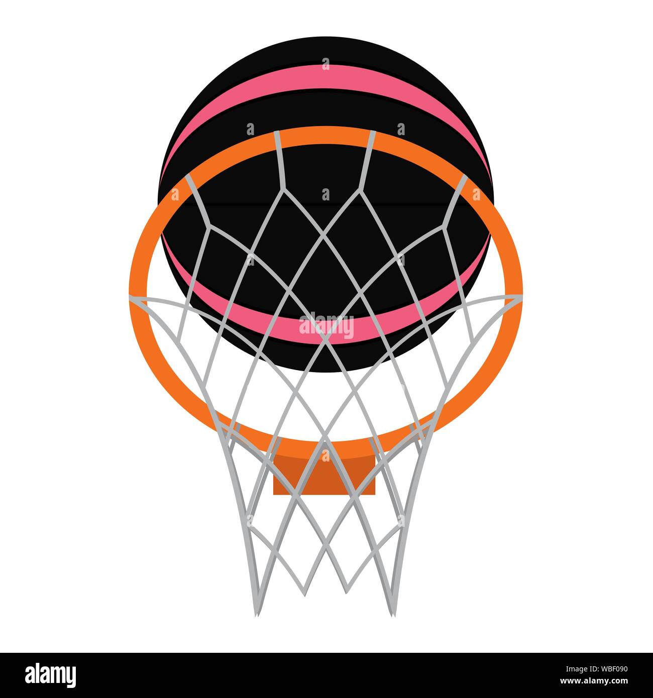 abstract basketball ball and basket Stock Vector Image & Art - Alamy