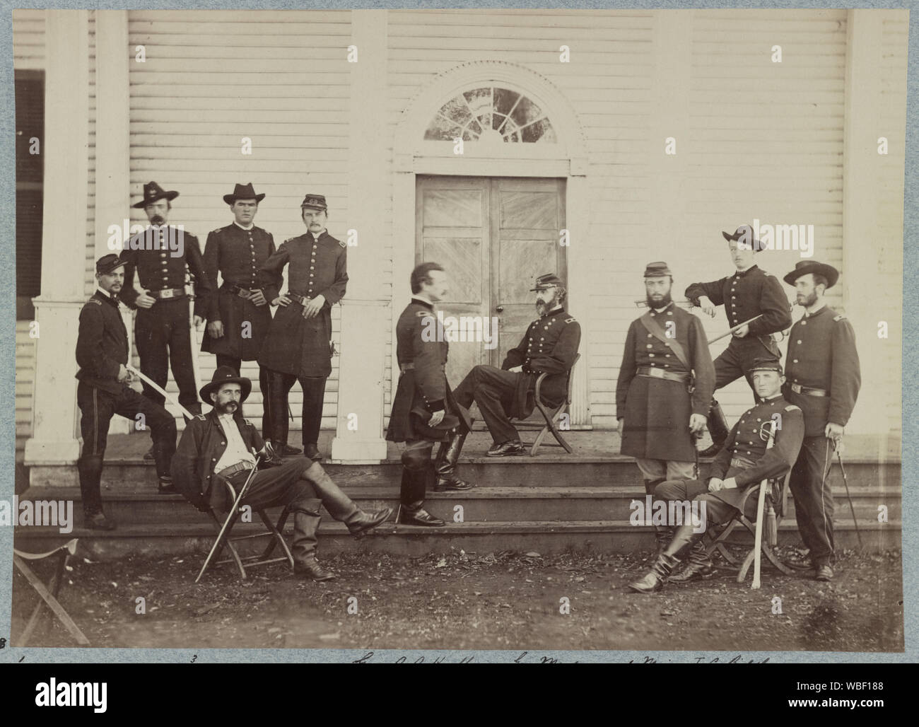 Gen. George G. Meade and staff, Culpeper, Va. Sept. 1863 Abstract ...