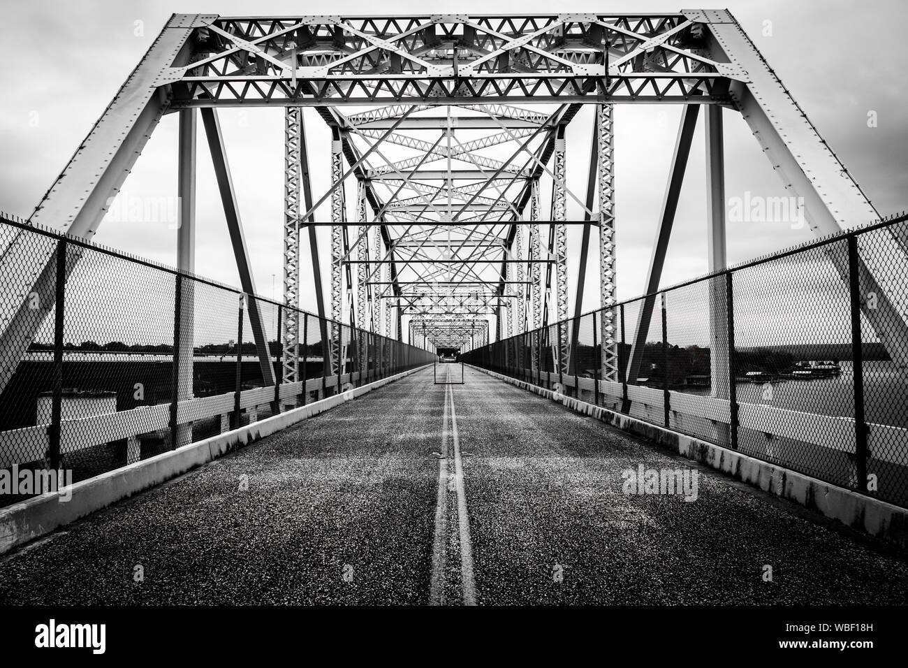 Old unused bridge of Texas Stock Photo - Alamy