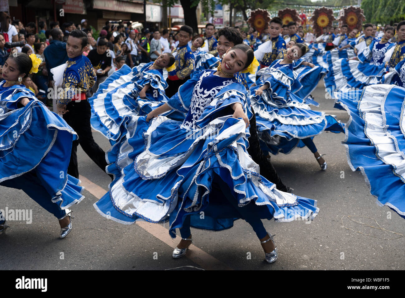 Cebu City,Philippines 25th August 2019. Dancers perform in the ...