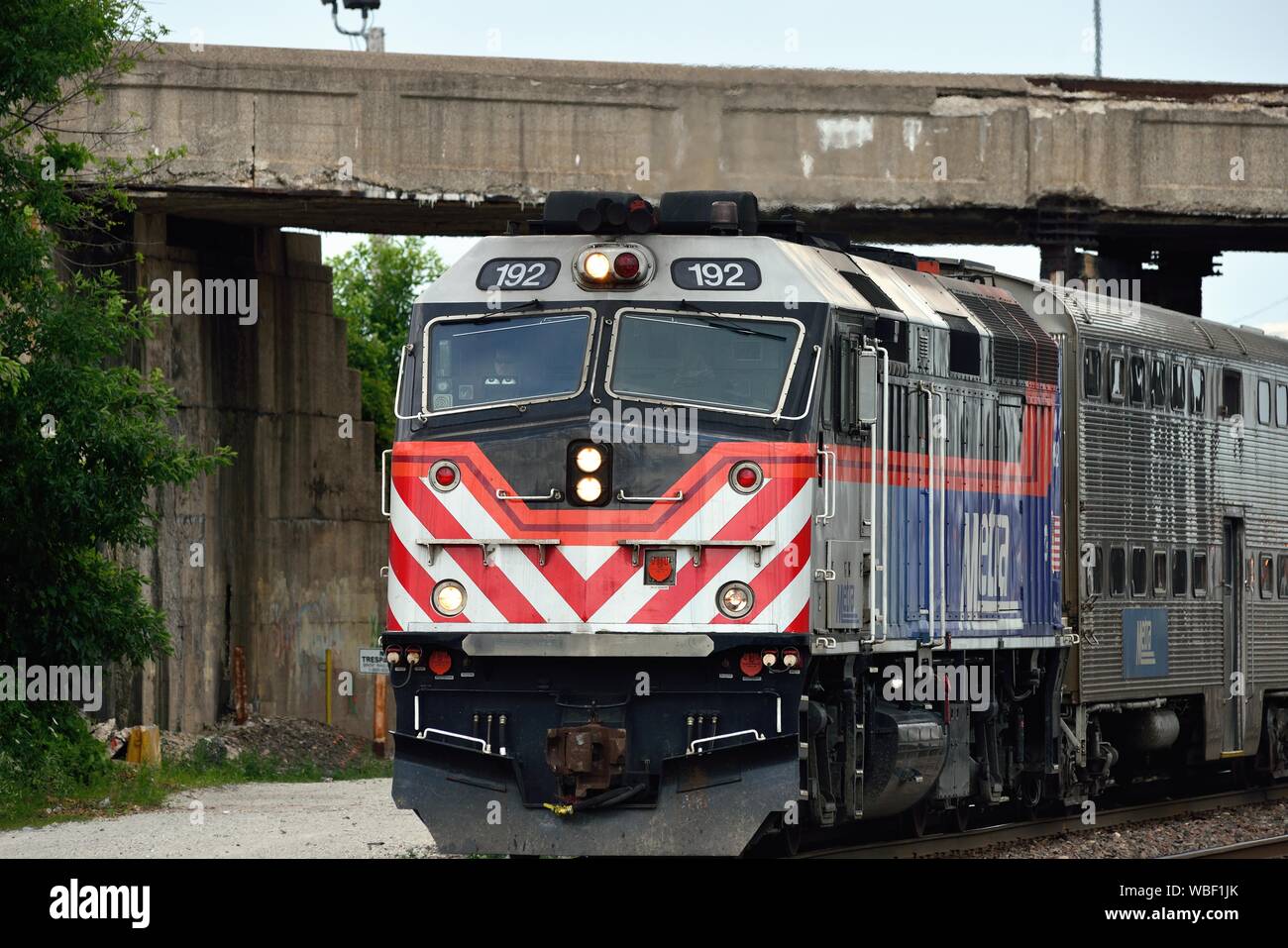 Chicago Commuters Train Metra High Resolution Stock Photography and Images - Alamy