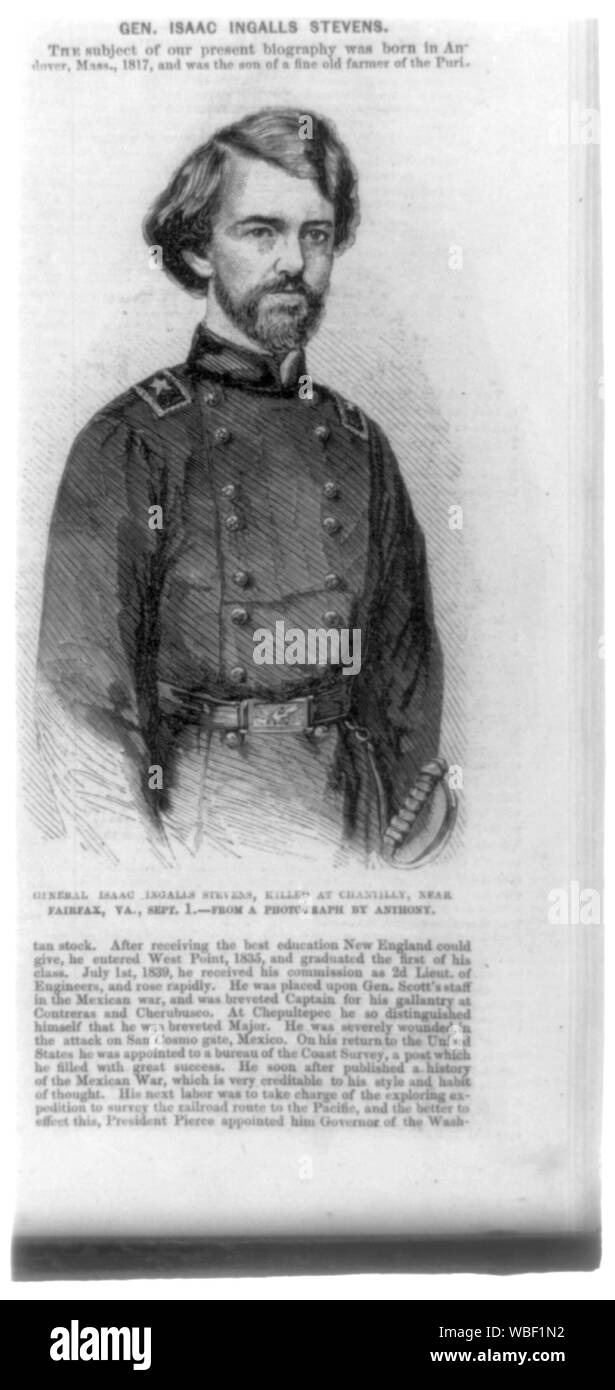 Isaac ingalls stevens hi-res stock photography and images - Alamy