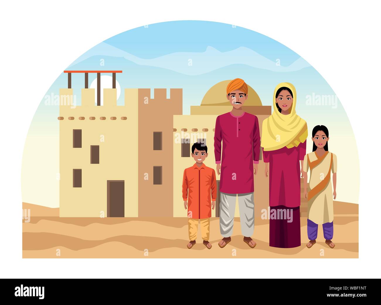 indian asian oriental culture cartoon Stock Vector Image & Art - Alamy