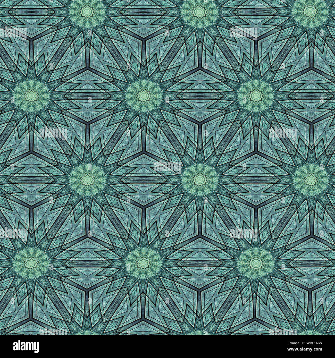 Interesting shapes and colors create a symmetrical design pattern that ...