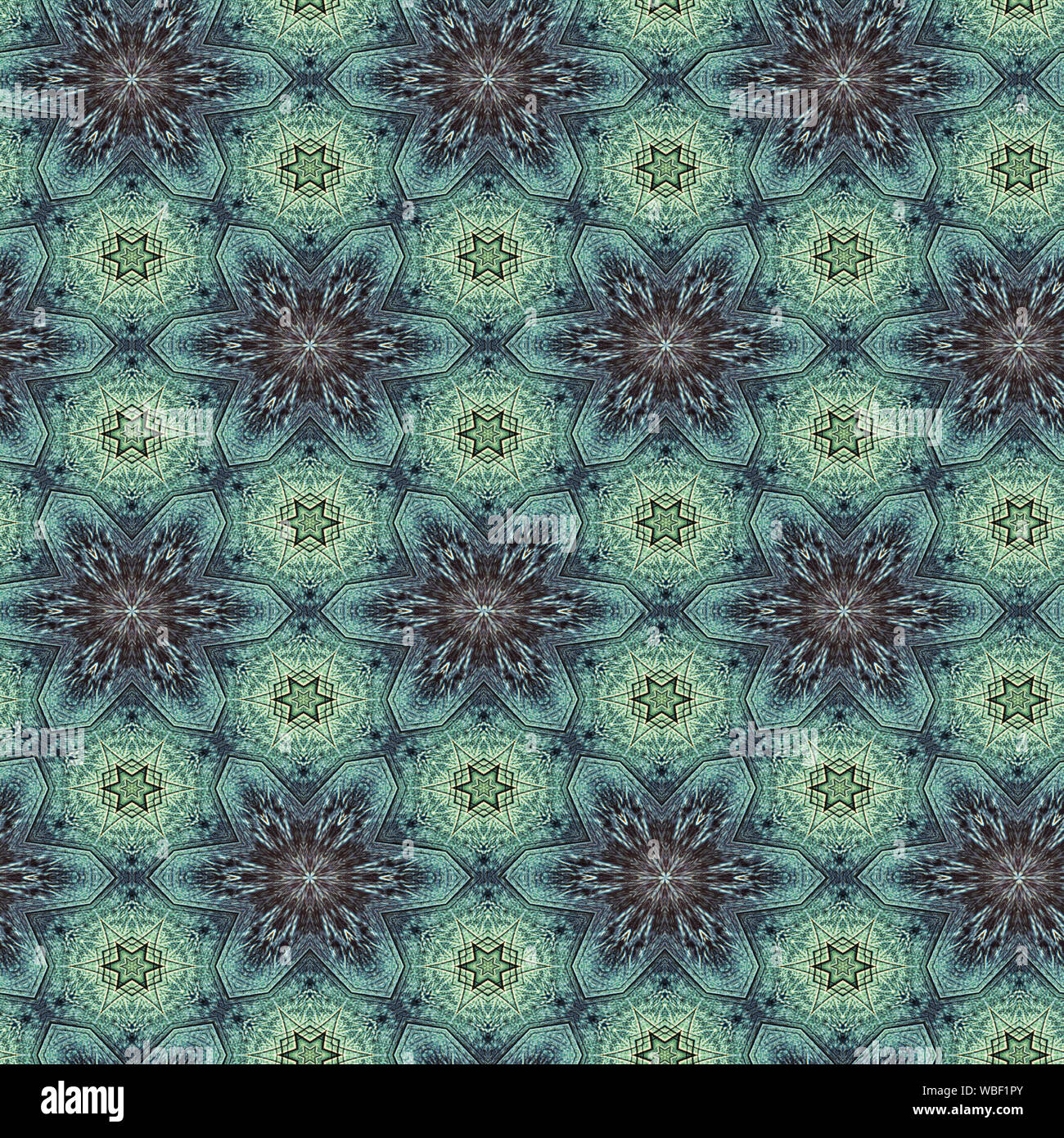 Interesting shapes and colors create a symmetrical design pattern that ...