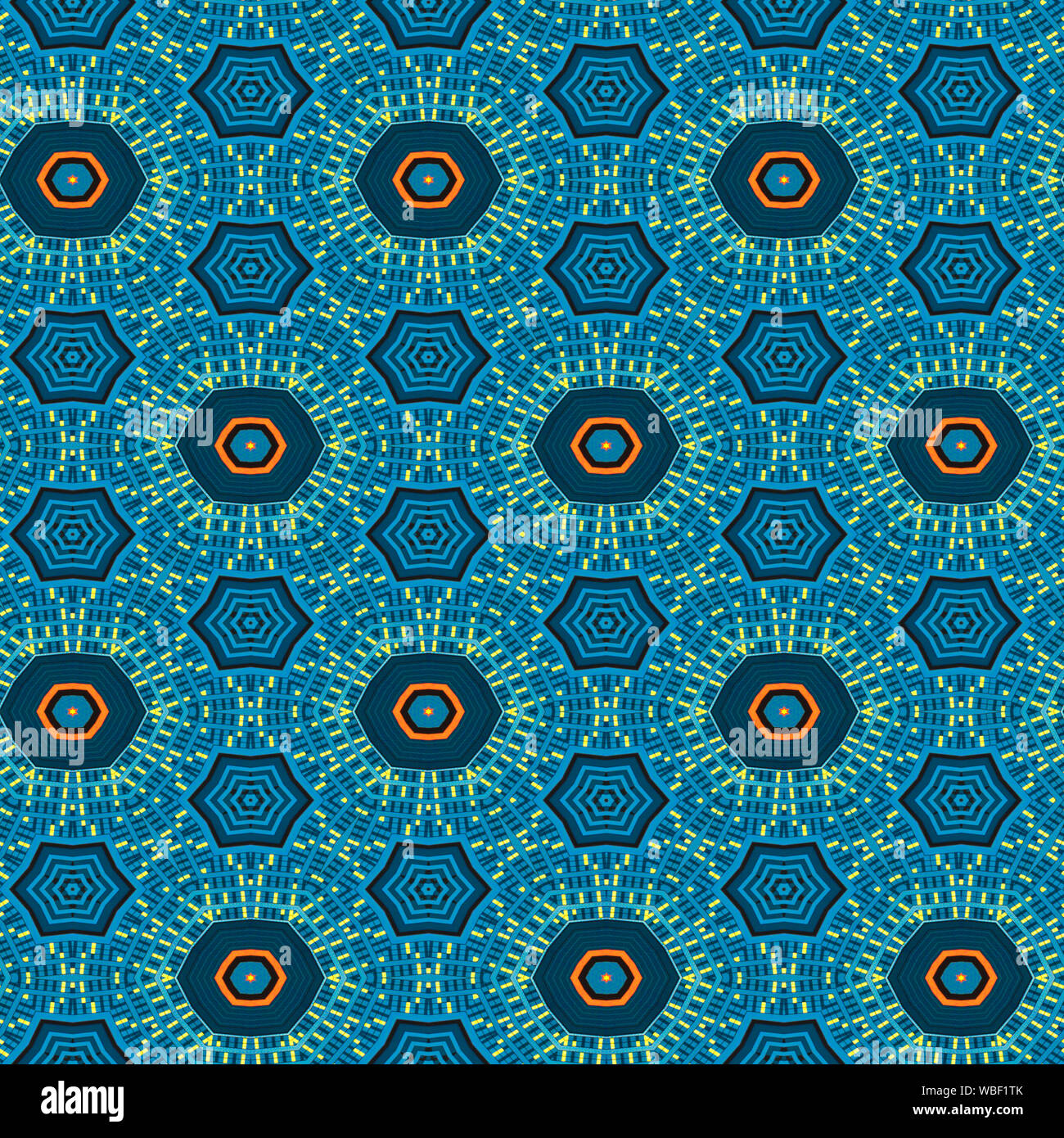 Teal Geometric Pattern