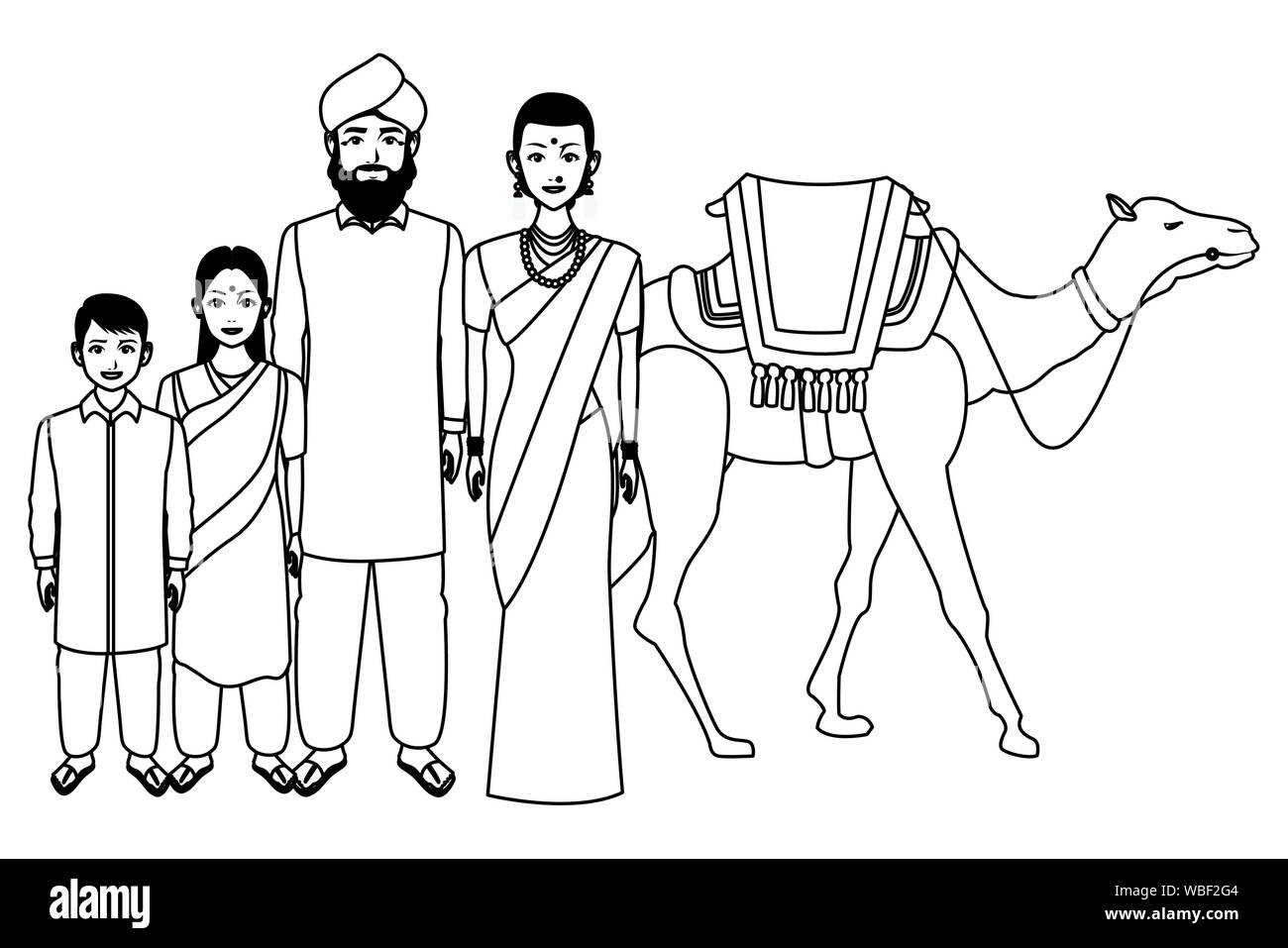 indian asian oriental culture cartoon Stock Vector Image & Art - Alamy