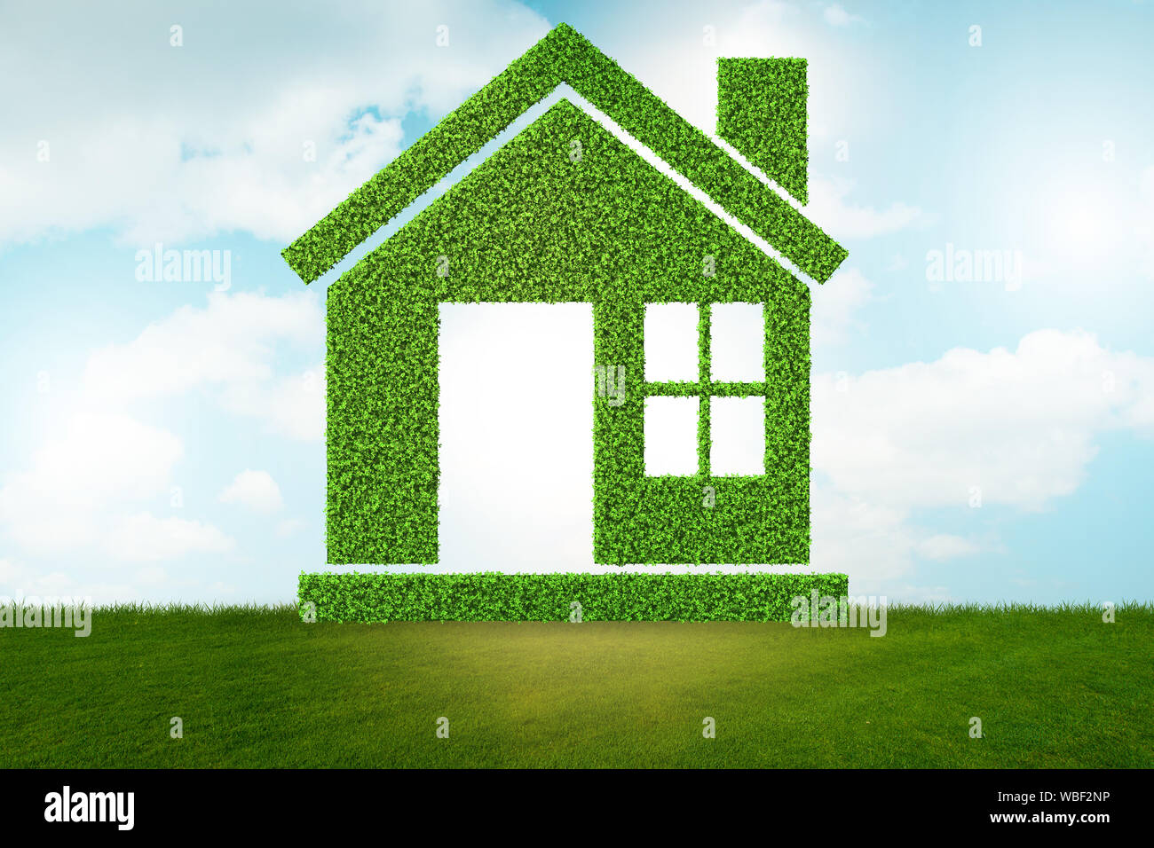 The green house concept - 3d rendering Stock Photo - Alamy