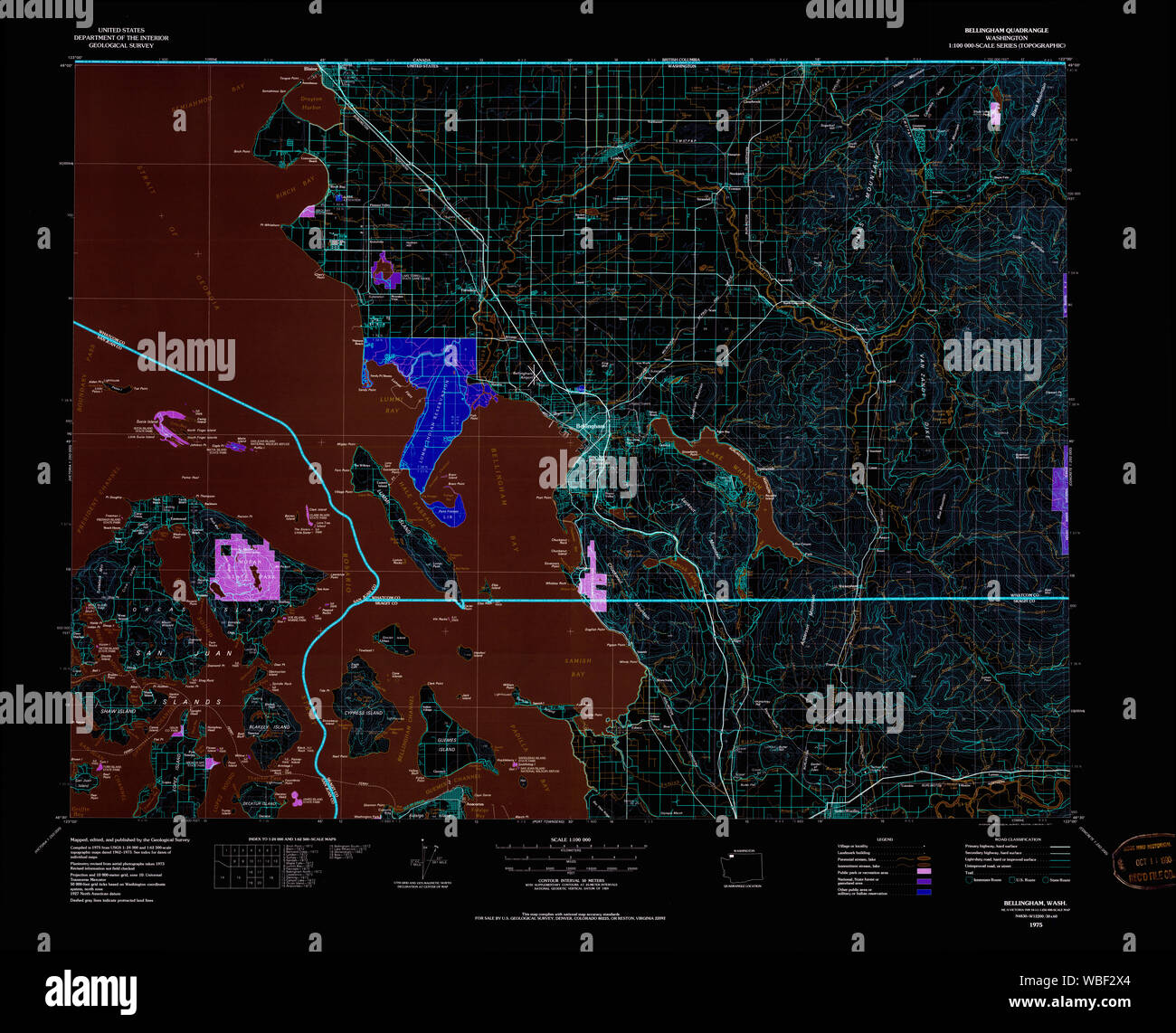 Map of bellingham washington hi-res stock photography and images - Alamy