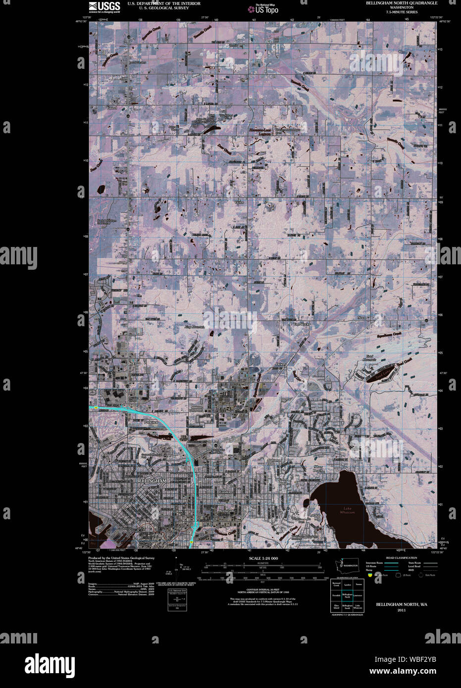 Map of bellingham washington hi-res stock photography and images - Alamy
