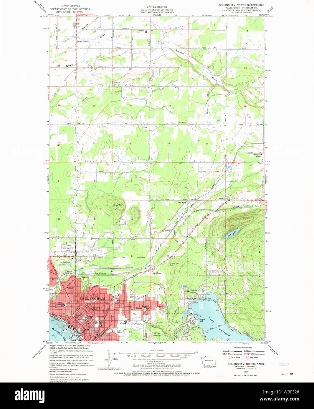 Map of bellingham washington hi-res stock photography and images - Alamy