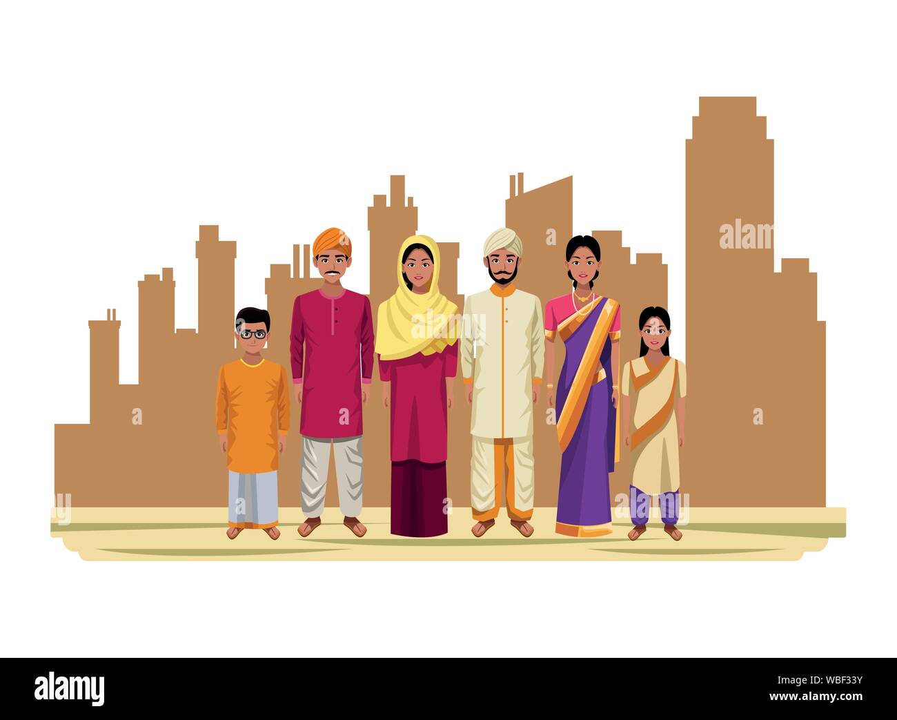 indian asian oriental culture cartoon Stock Vector Image & Art - Alamy