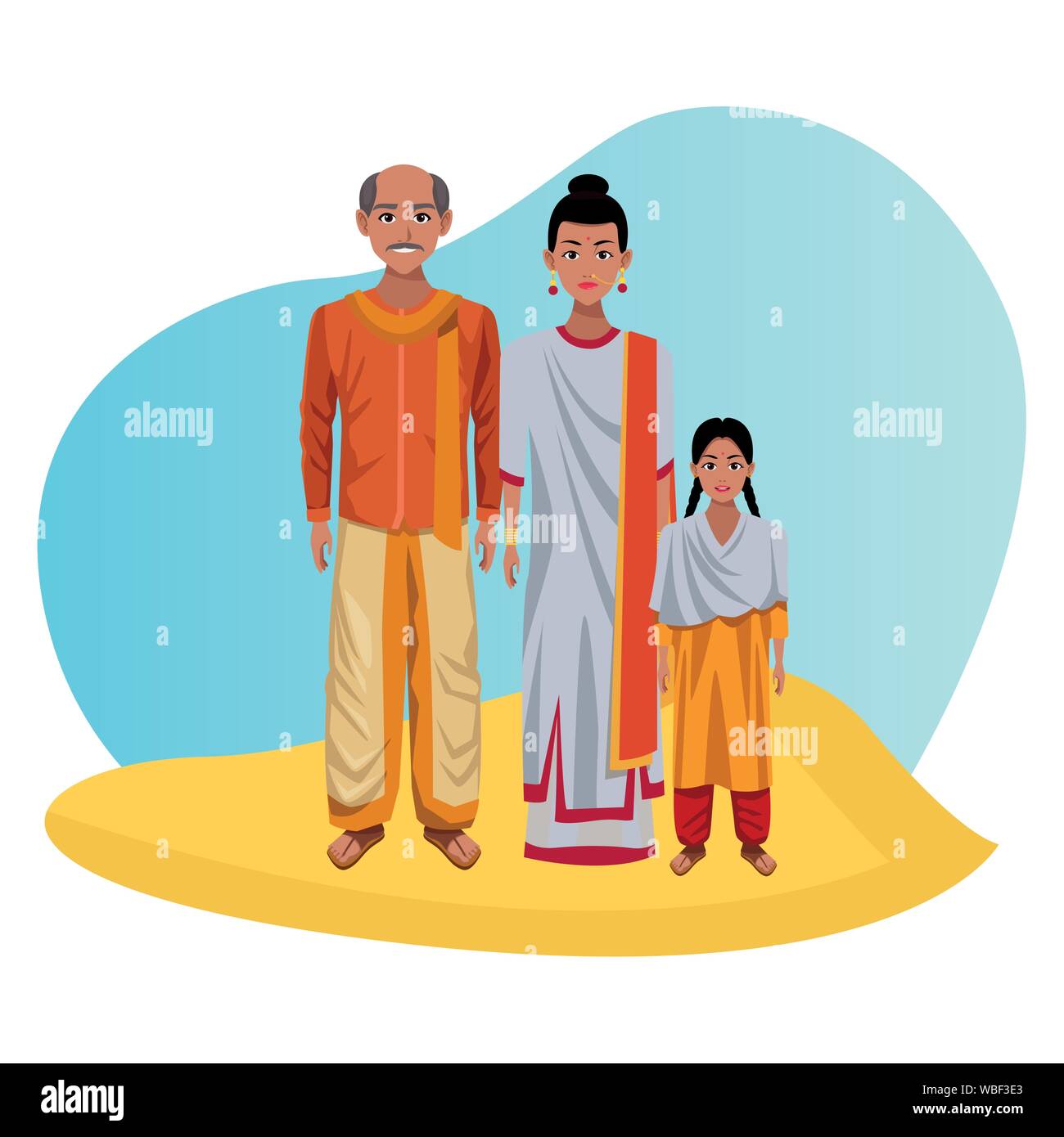 indian asian oriental culture cartoon Stock Vector Image & Art - Alamy