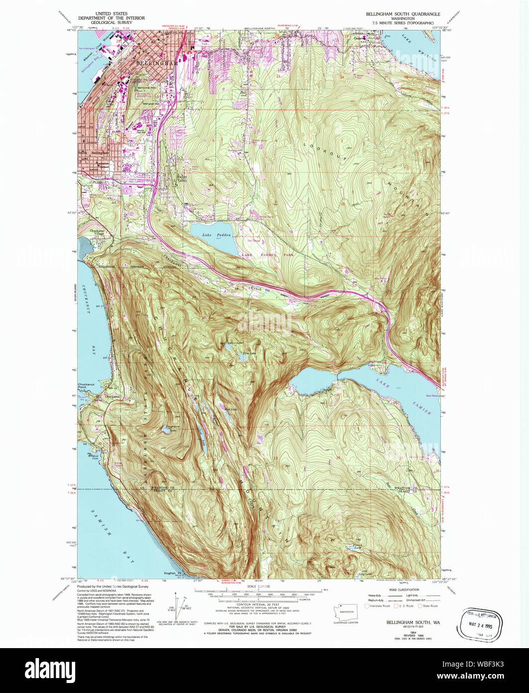 Map of bellingham washington hi-res stock photography and images - Alamy