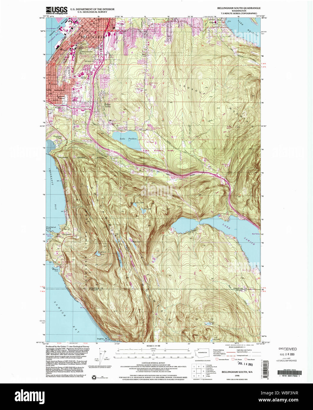 Map of bellingham Cut Out Stock Images & Pictures - Alamy