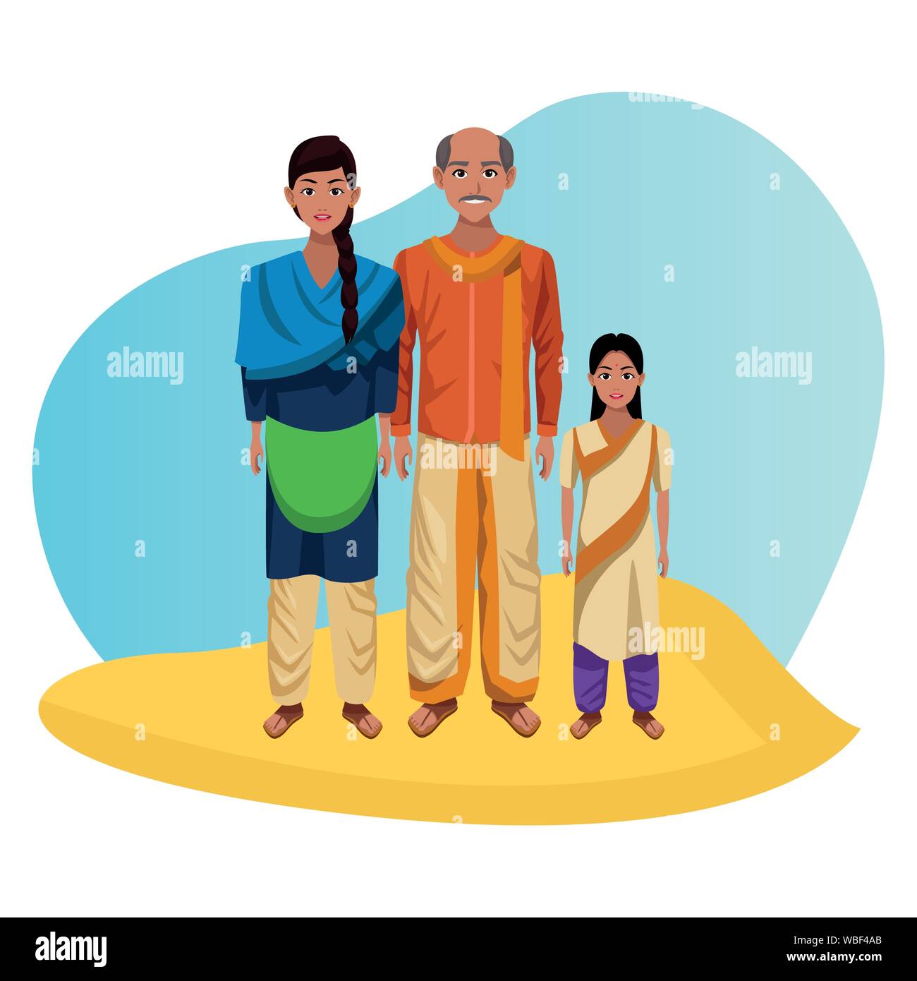 indian asian oriental culture cartoon Stock Vector Image & Art - Alamy