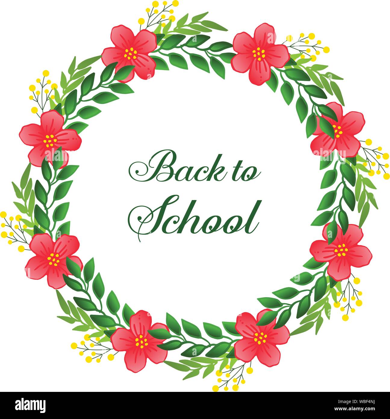 Poster back to school on a white background, for various shape unique ...