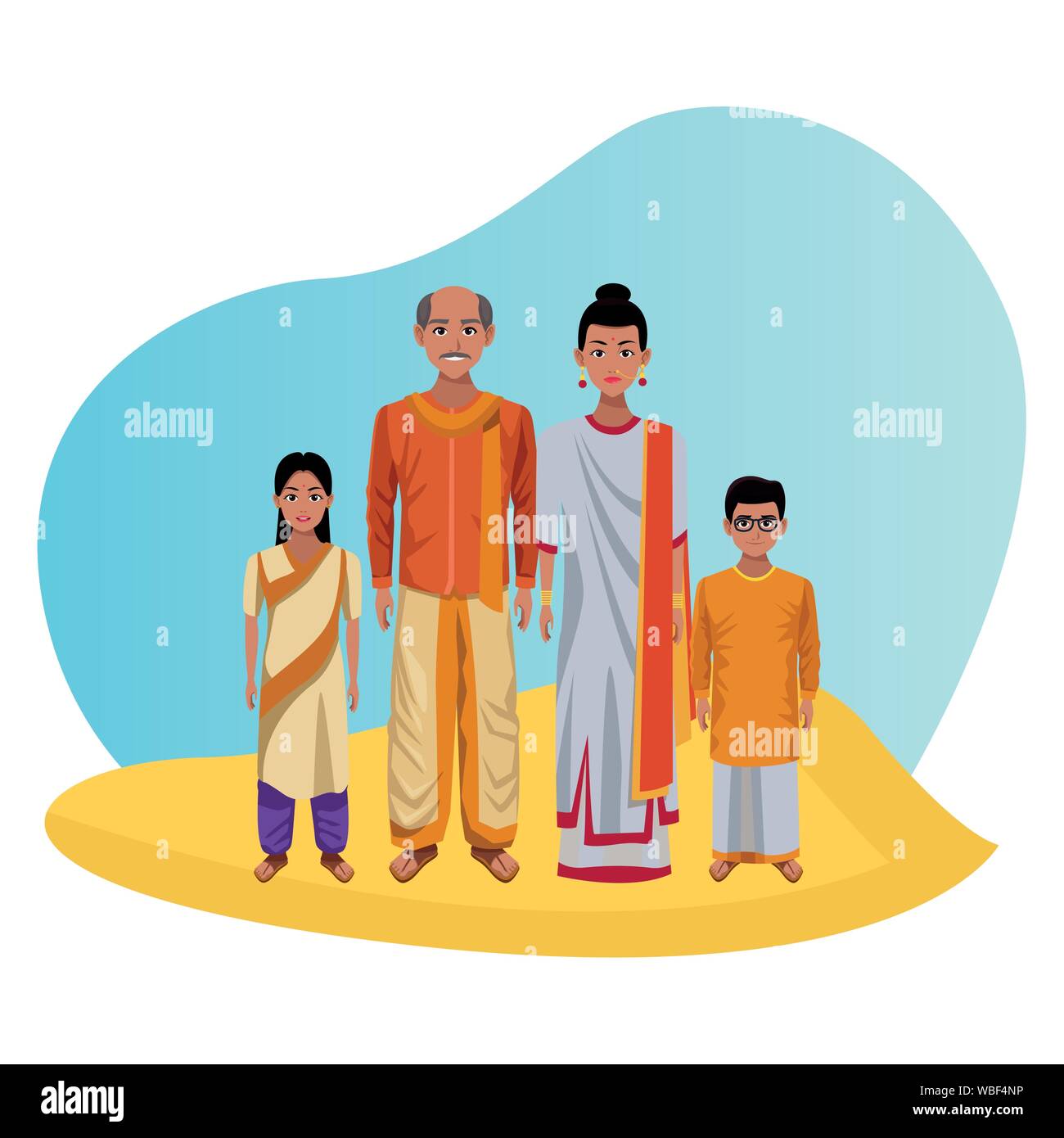 indian asian oriental culture cartoon Stock Vector Image & Art - Alamy