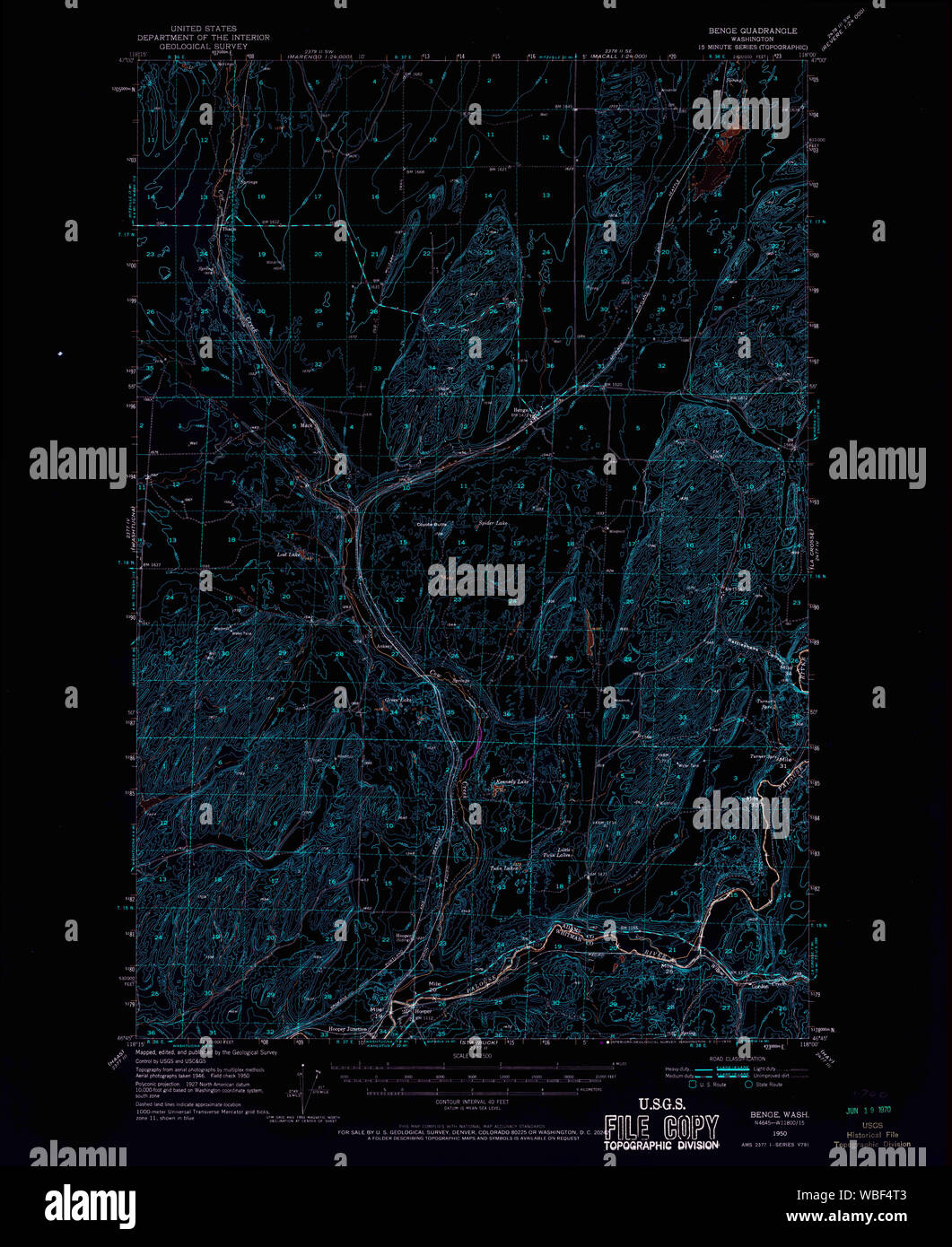 Map of benge washington hi-res stock photography and images - Alamy