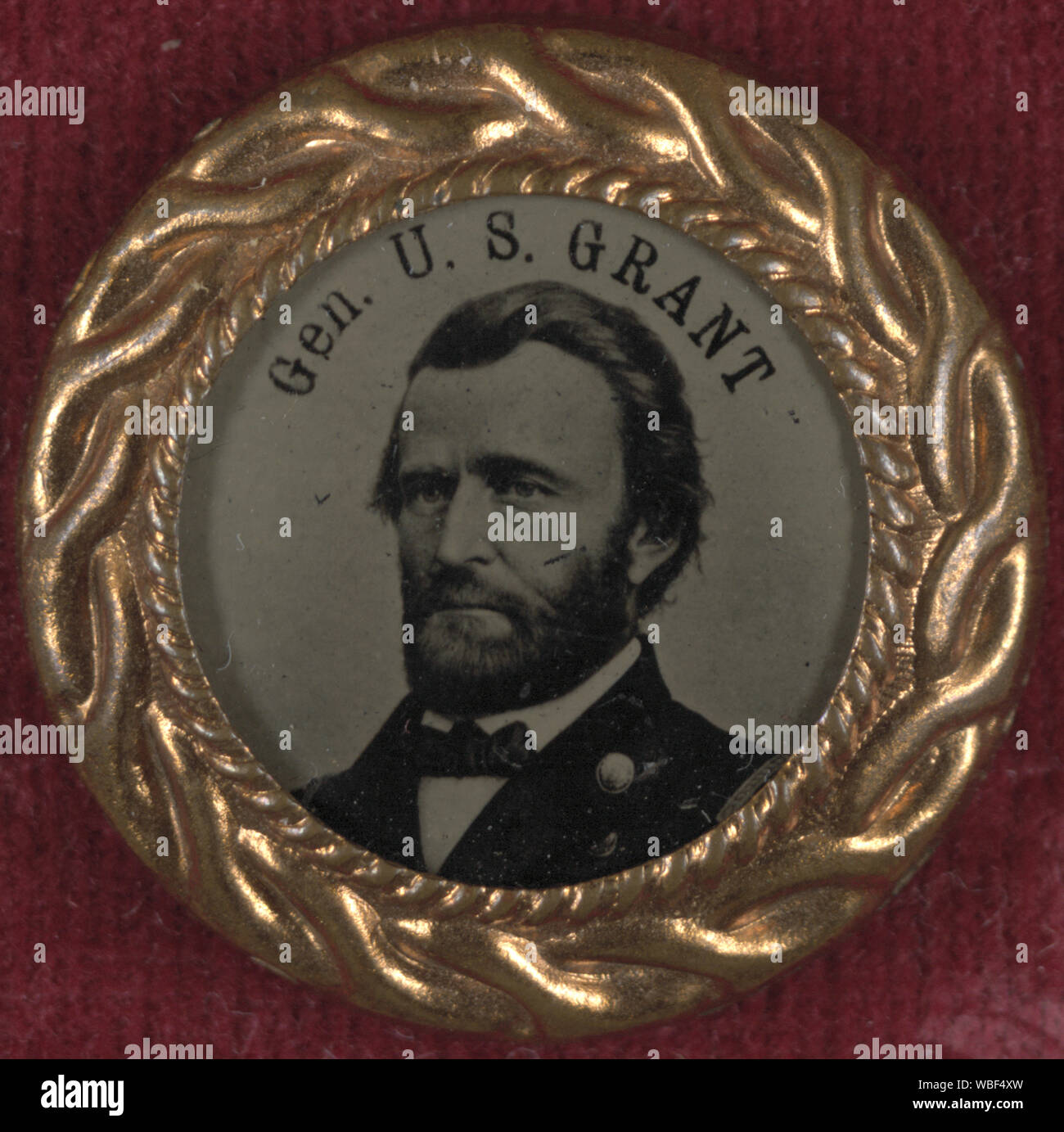 Gen. U.S. Grant campaign button for 1868 presidential election Abstract ...