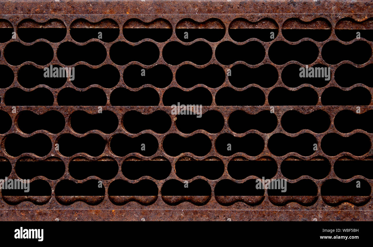 Rust grid iron grates, Grid pattern, steel wire mesh fence wall ...