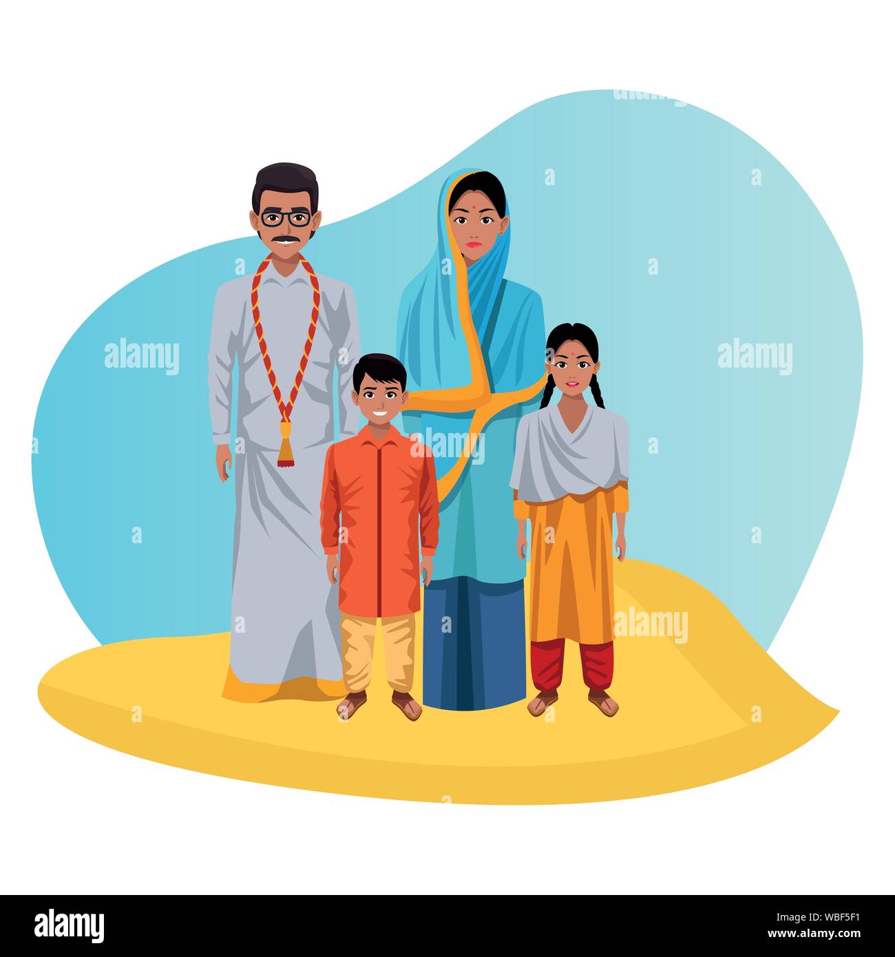 indian asian oriental culture cartoon Stock Vector Image & Art - Alamy