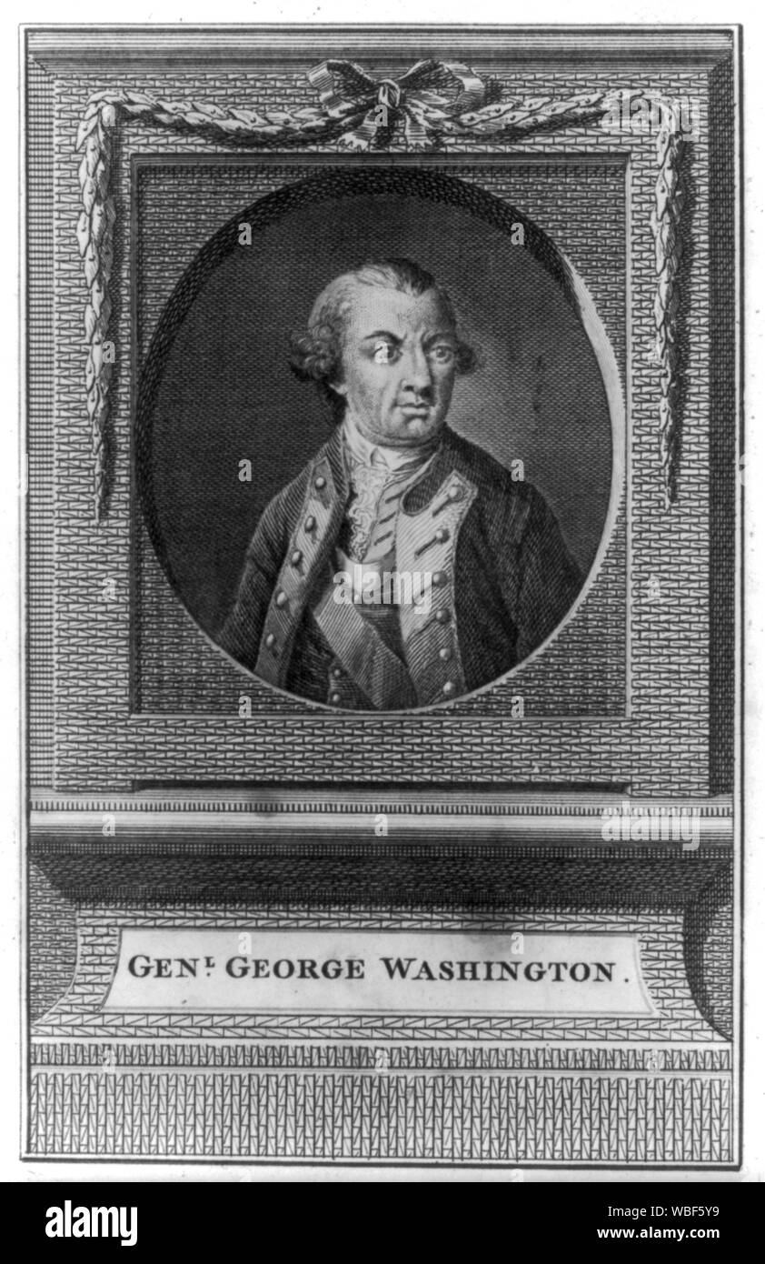 Washington engraving Black and White Stock Photos & Images - Alamy