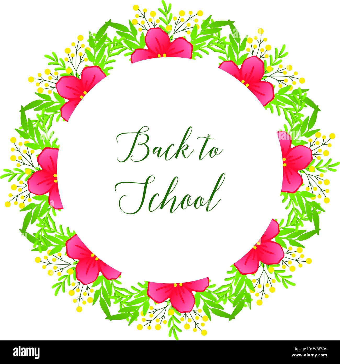 Back school invitation card abstract Cut Out Stock Images & Pictures ...