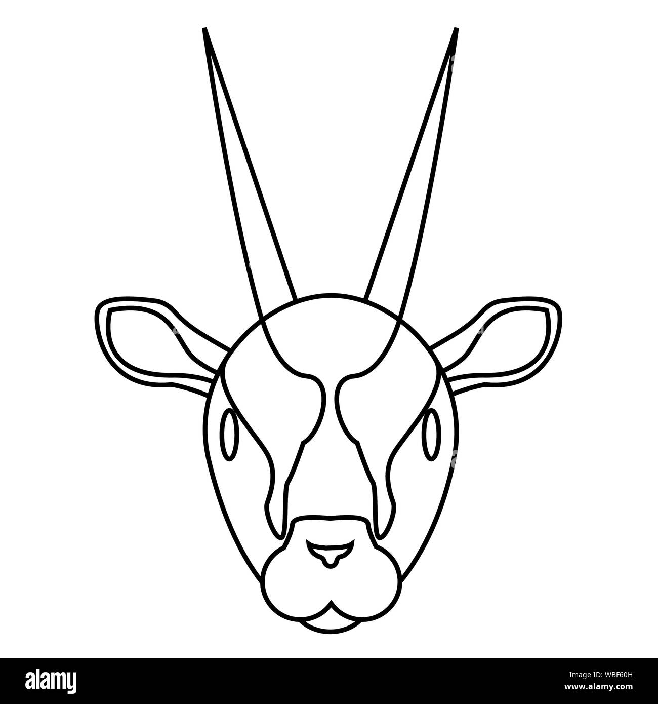 Cute gazelle face Stock Vector Image & Art - Alamy