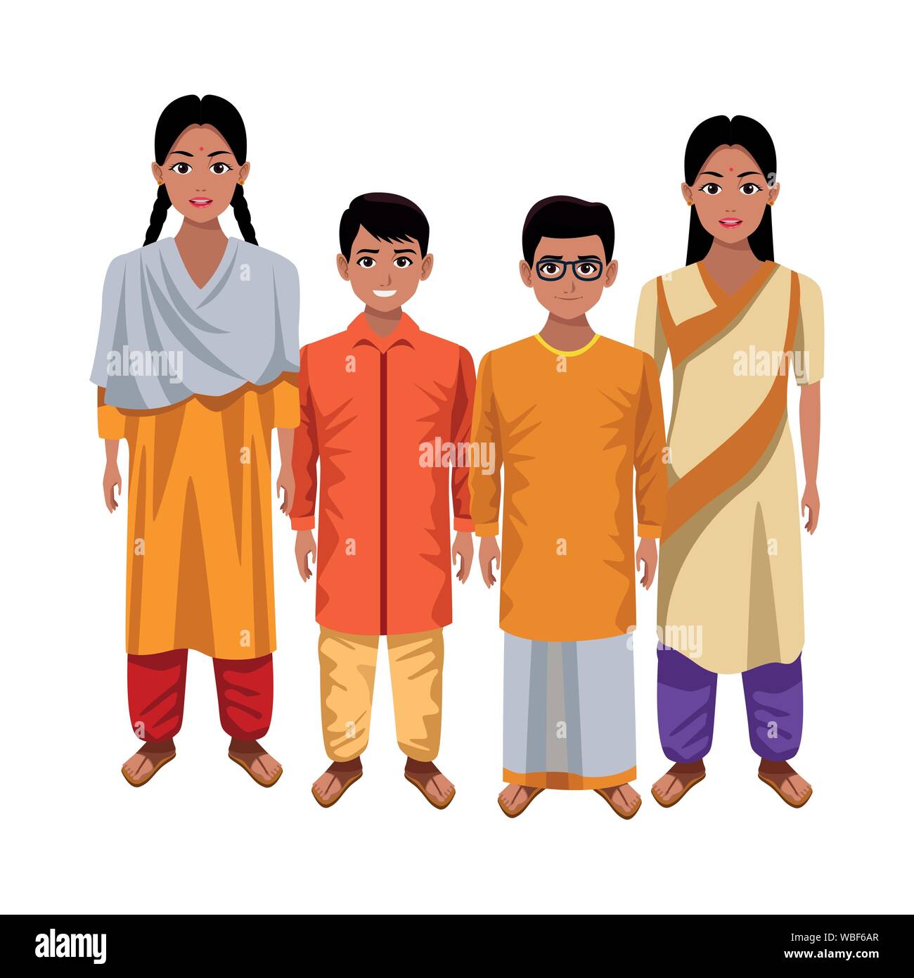 indian asian oriental culture cartoon Stock Vector Image & Art - Alamy