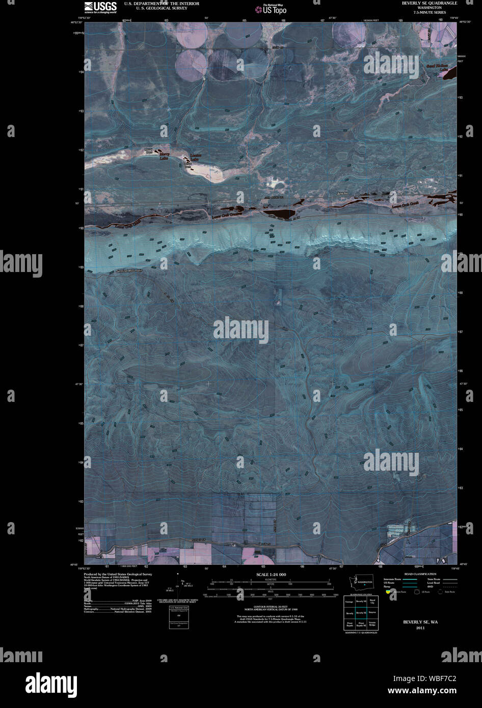 Beverly washington map hi-res stock photography and images - Alamy