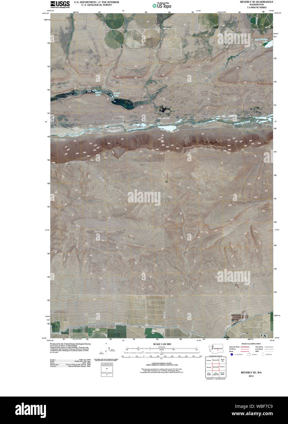 Beverly washington map hi-res stock photography and images - Alamy