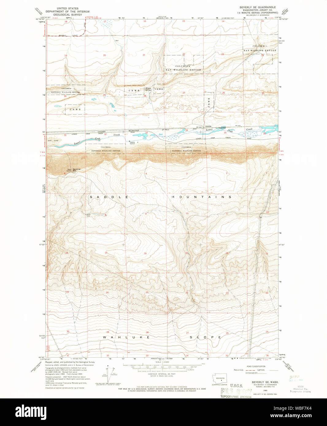 Map of beverly washington hi-res stock photography and images - Alamy