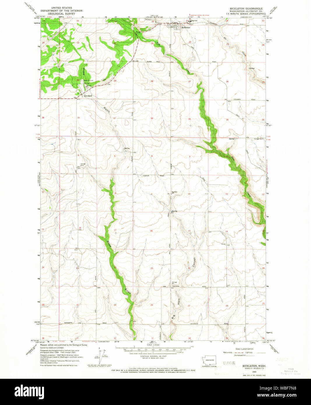 Bickleton washington map hi-res stock photography and images - Alamy